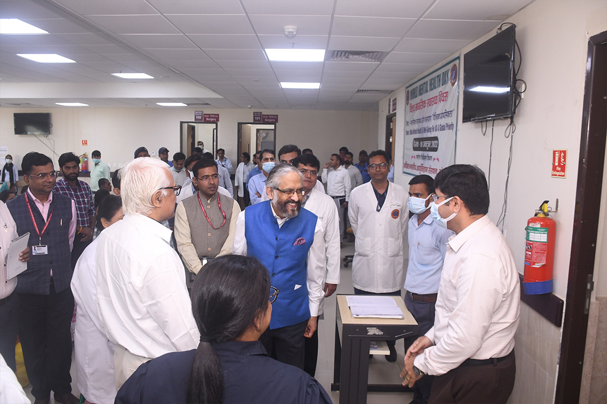 OPD and Ayush rounds by Honorable President Padma Bhushan Dr Ambrish Mithal | AIIMS Gorakhpur